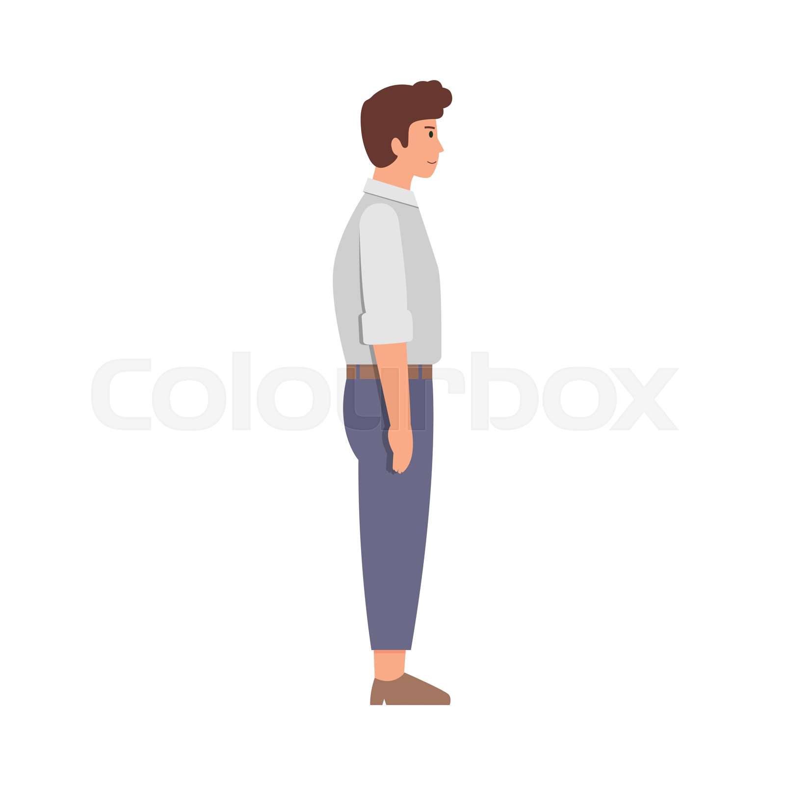 Businessman character side view | Stock vector | Colourbox