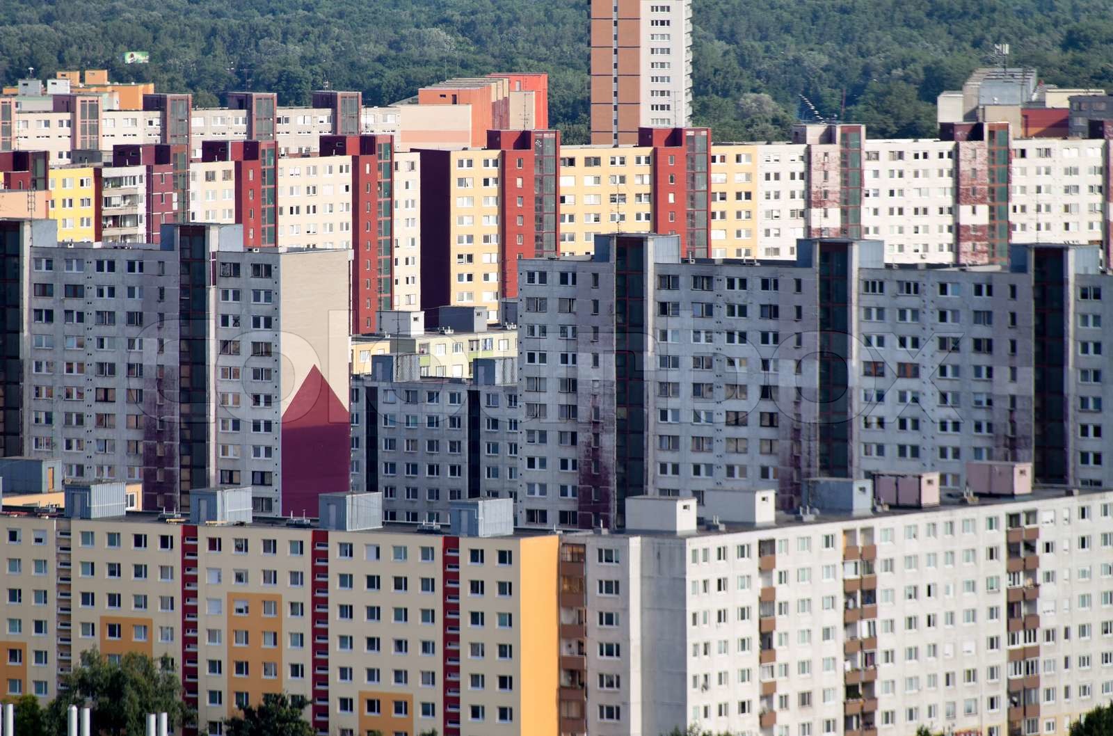 slovakia, bratislava, apartment buildings | Stock image | Colourbox
