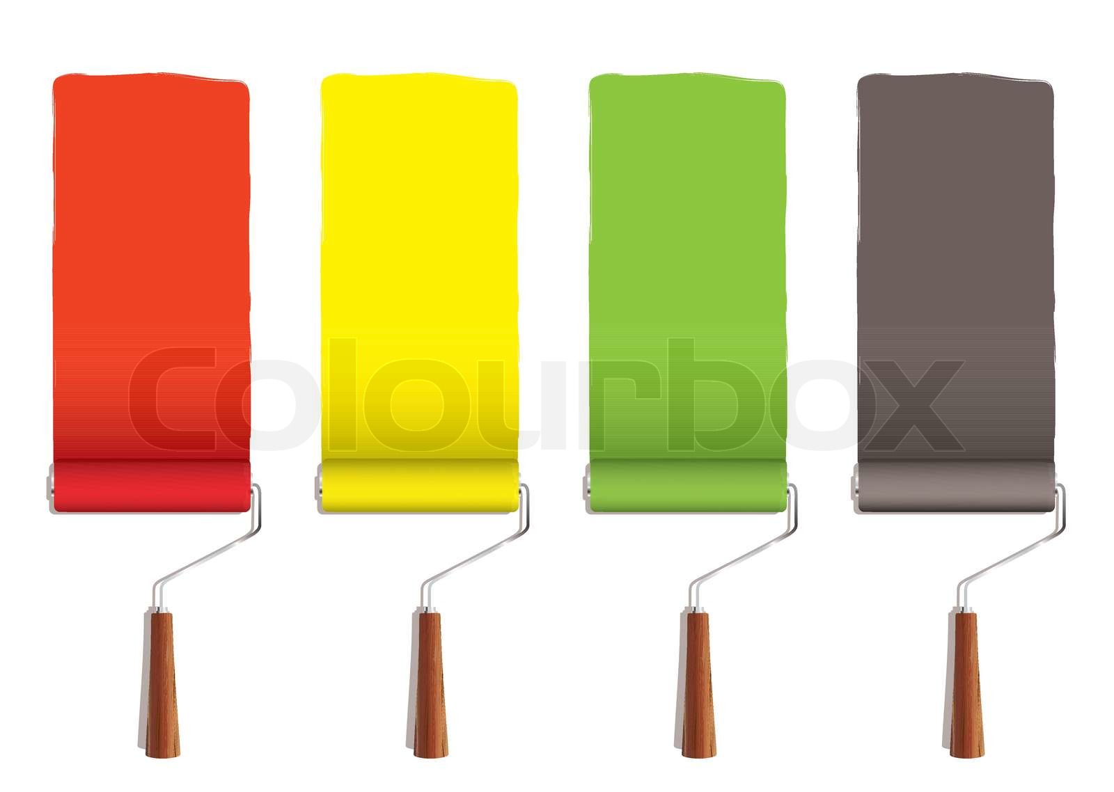 Paint roller stripe | Stock vector | Colourbox