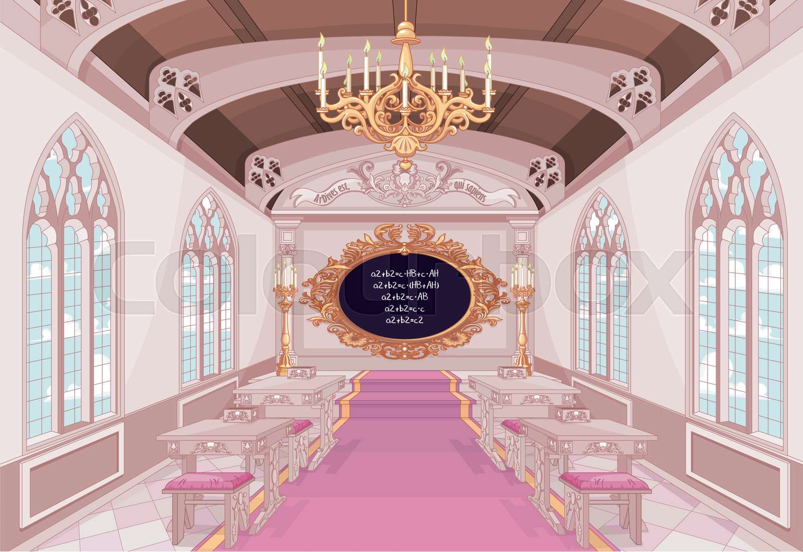 Castle Classroom | Stock vector | Colourbox