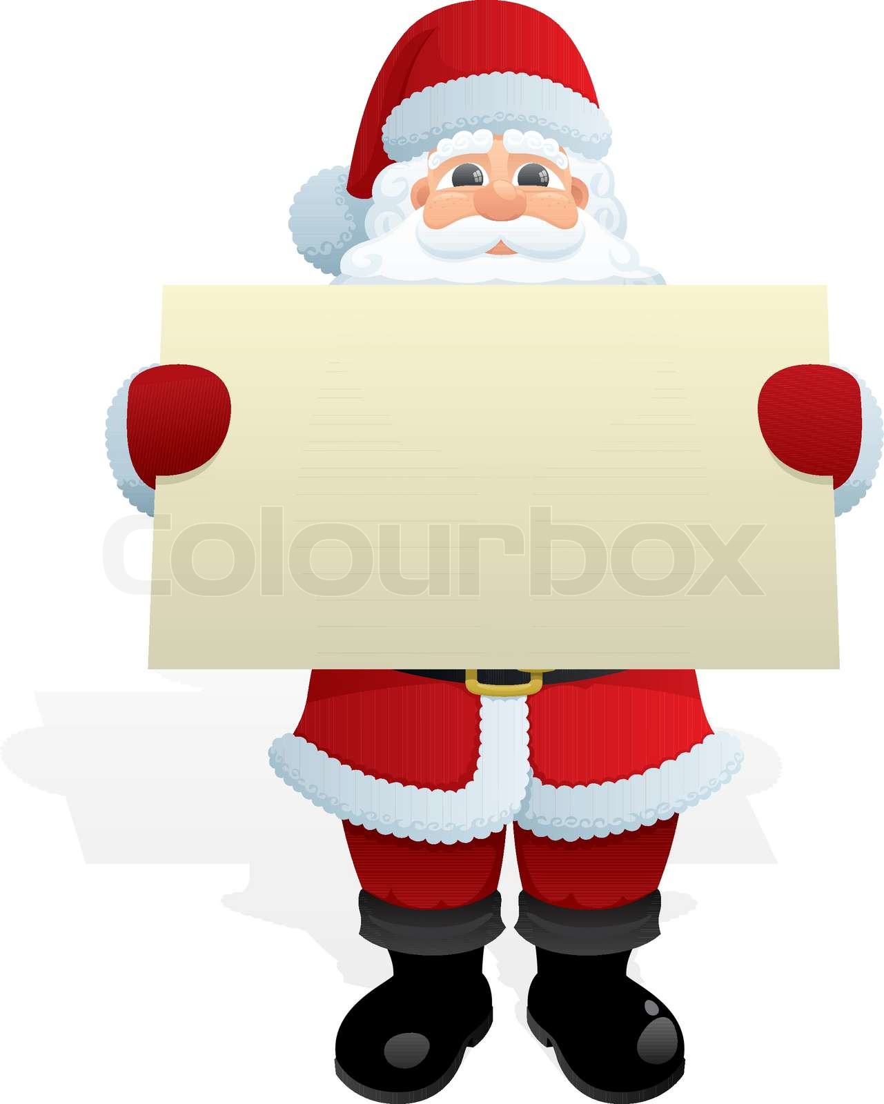 julemanden, papir, clipart | Stock vektor | Colourbox