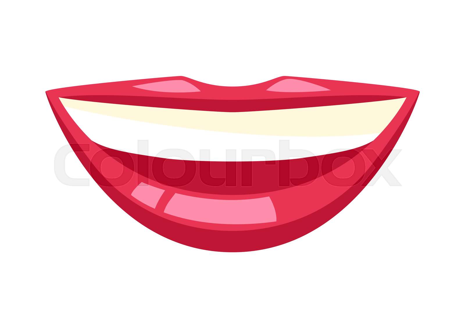 Illustration of human mouth. | Stock vector | Colourbox