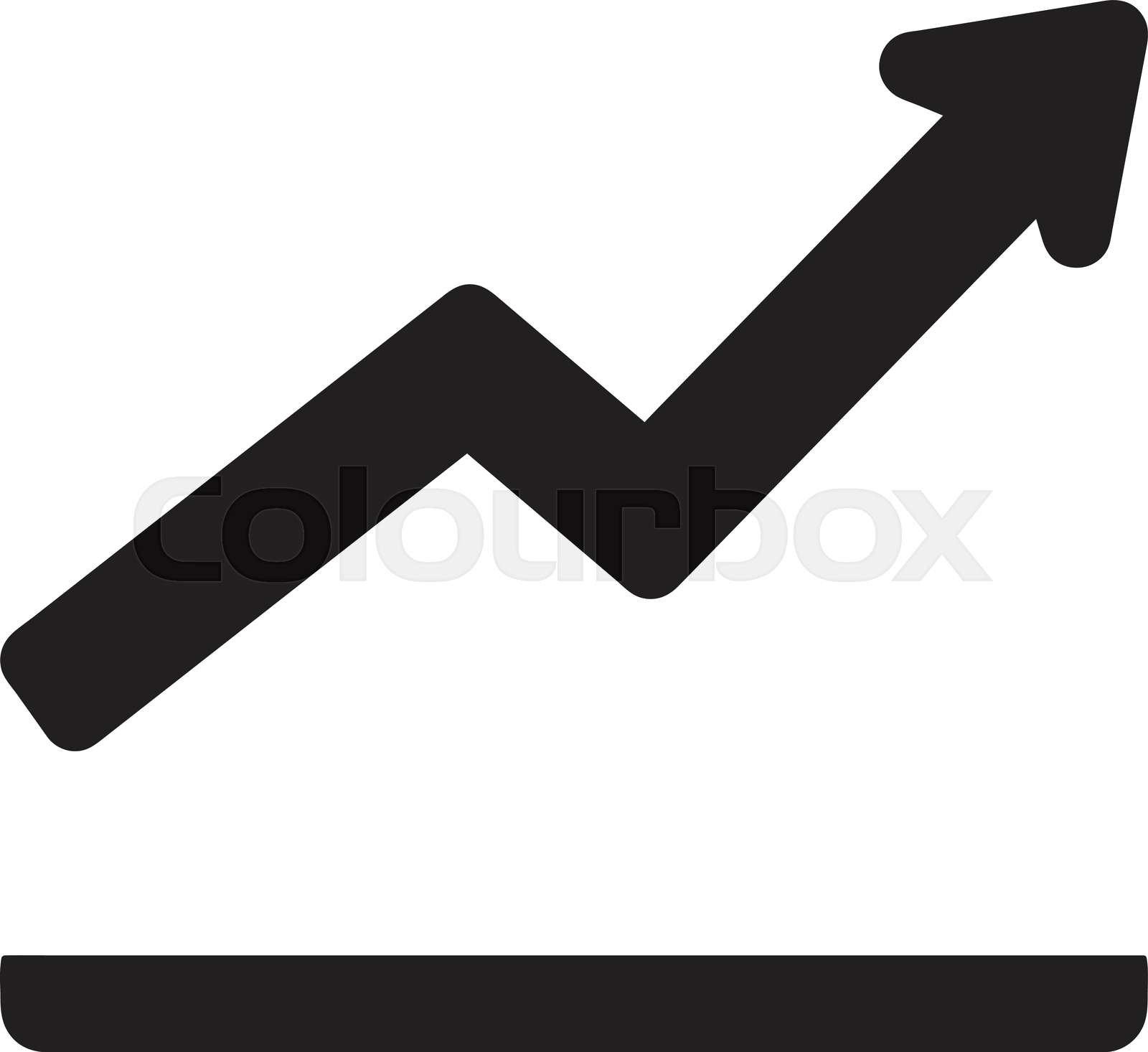 Trend icon sign design | Stock vector | Colourbox