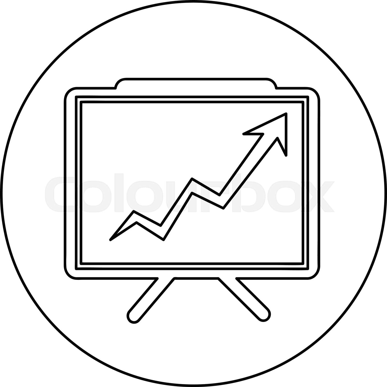 Trend icon sign design | Stock vector | Colourbox