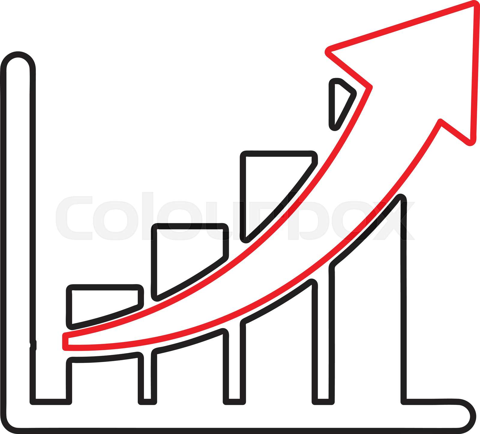 Trend icon sign design | Stock vector | Colourbox