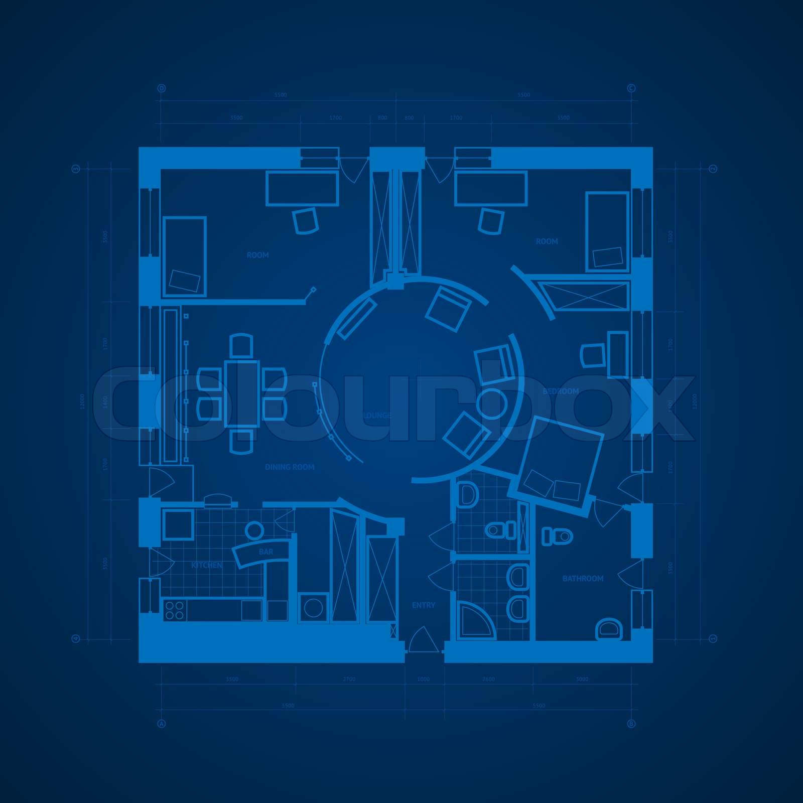 Blaupause-abstrakt | Stock-Vektor | Colourbox