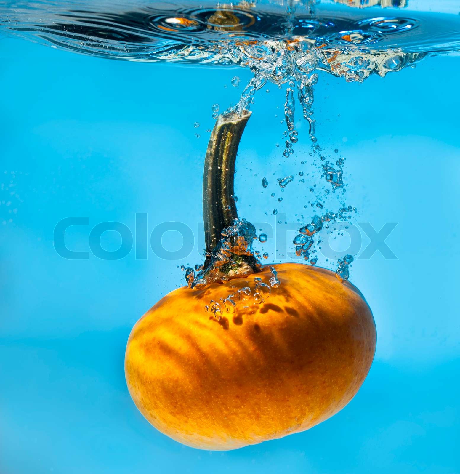 Pumpkin splash | Stock image | Colourbox