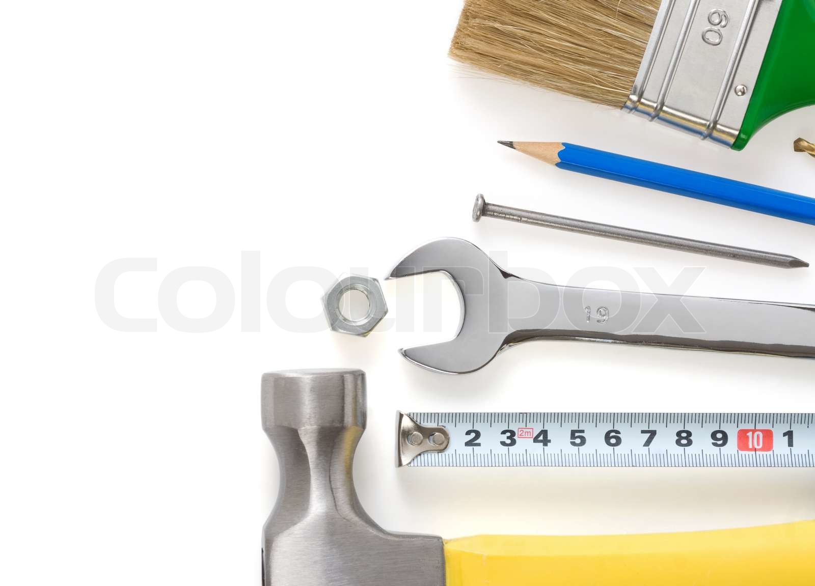 kit of construction tools and instruments | Stock image | Colourbox