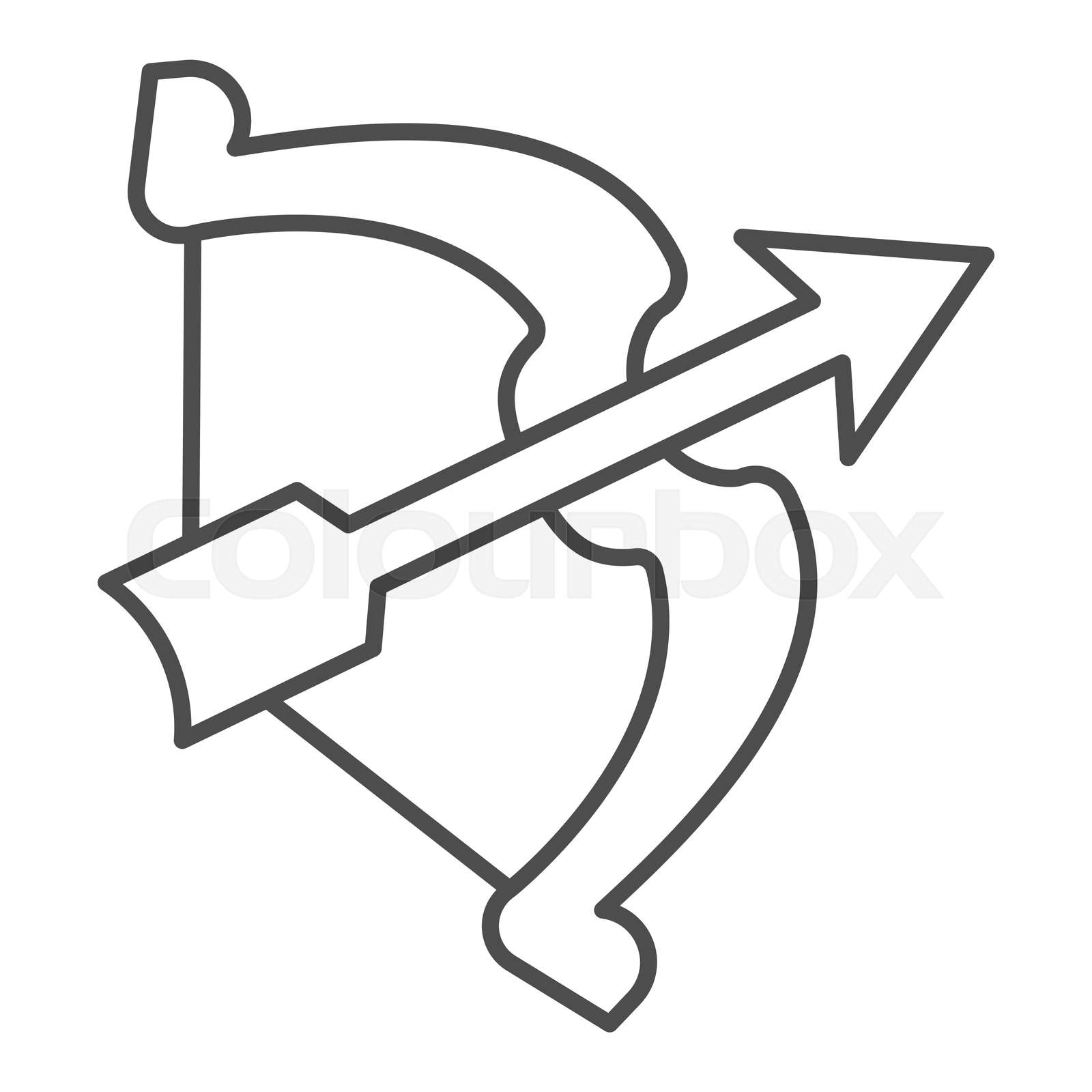 Medieval Archer Outline