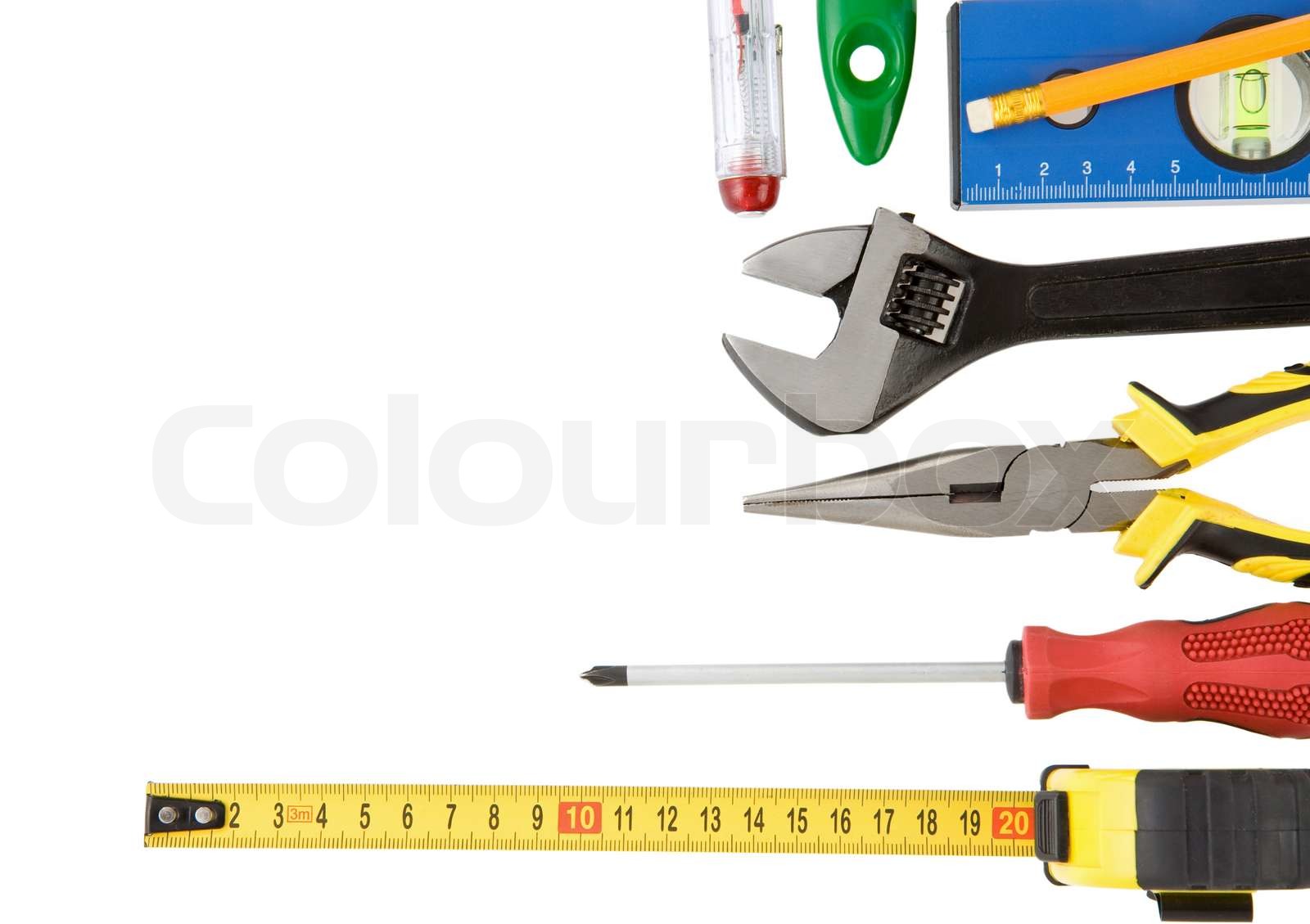 kit of construction tools | Stock image | Colourbox