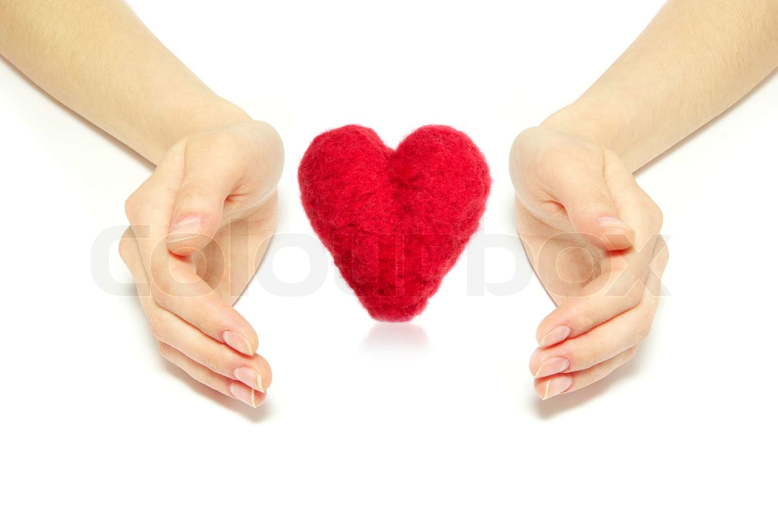 Herz in Händen | Stock Bild | Colourbox