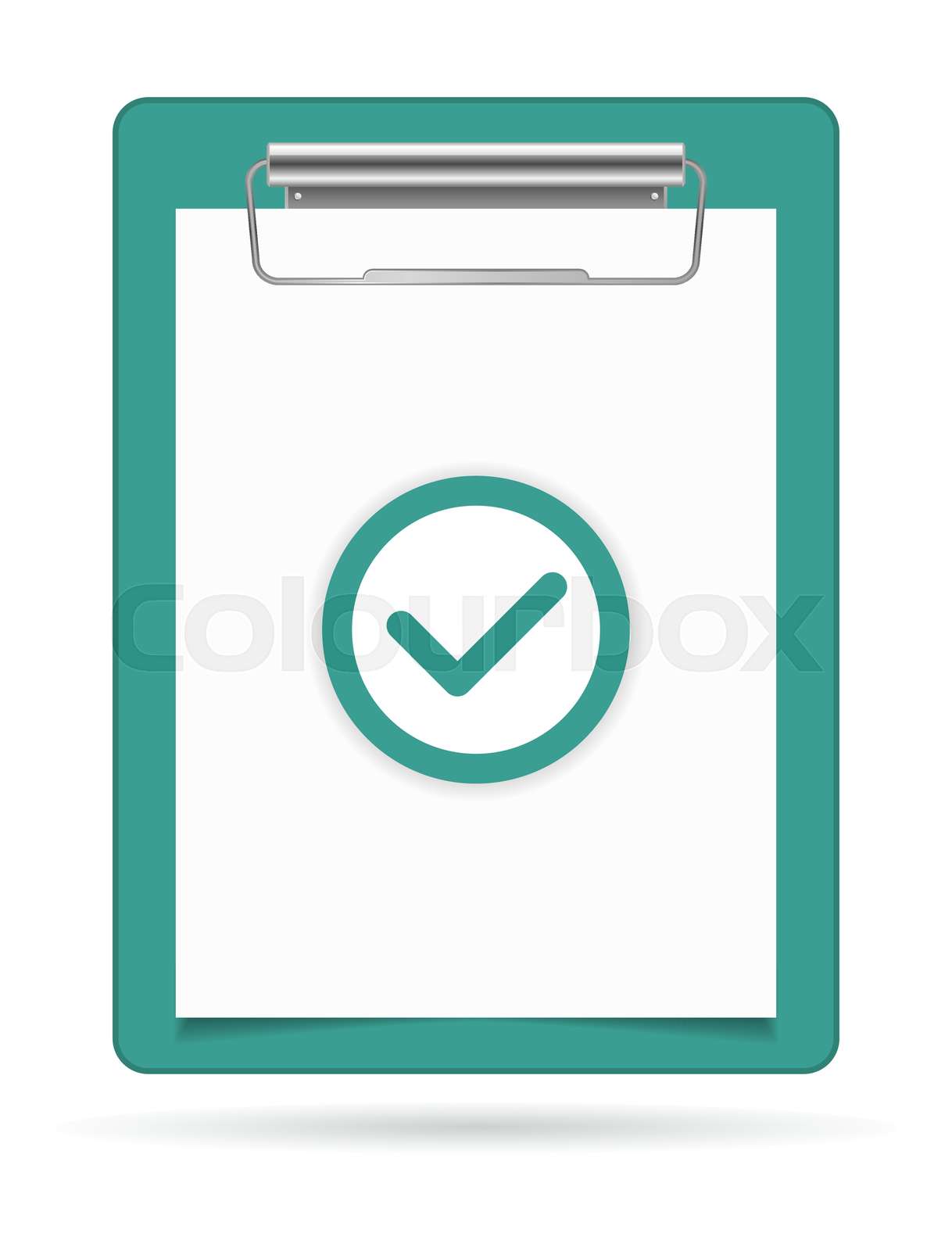 clipboard check mark icon | Stock vector | Colourbox