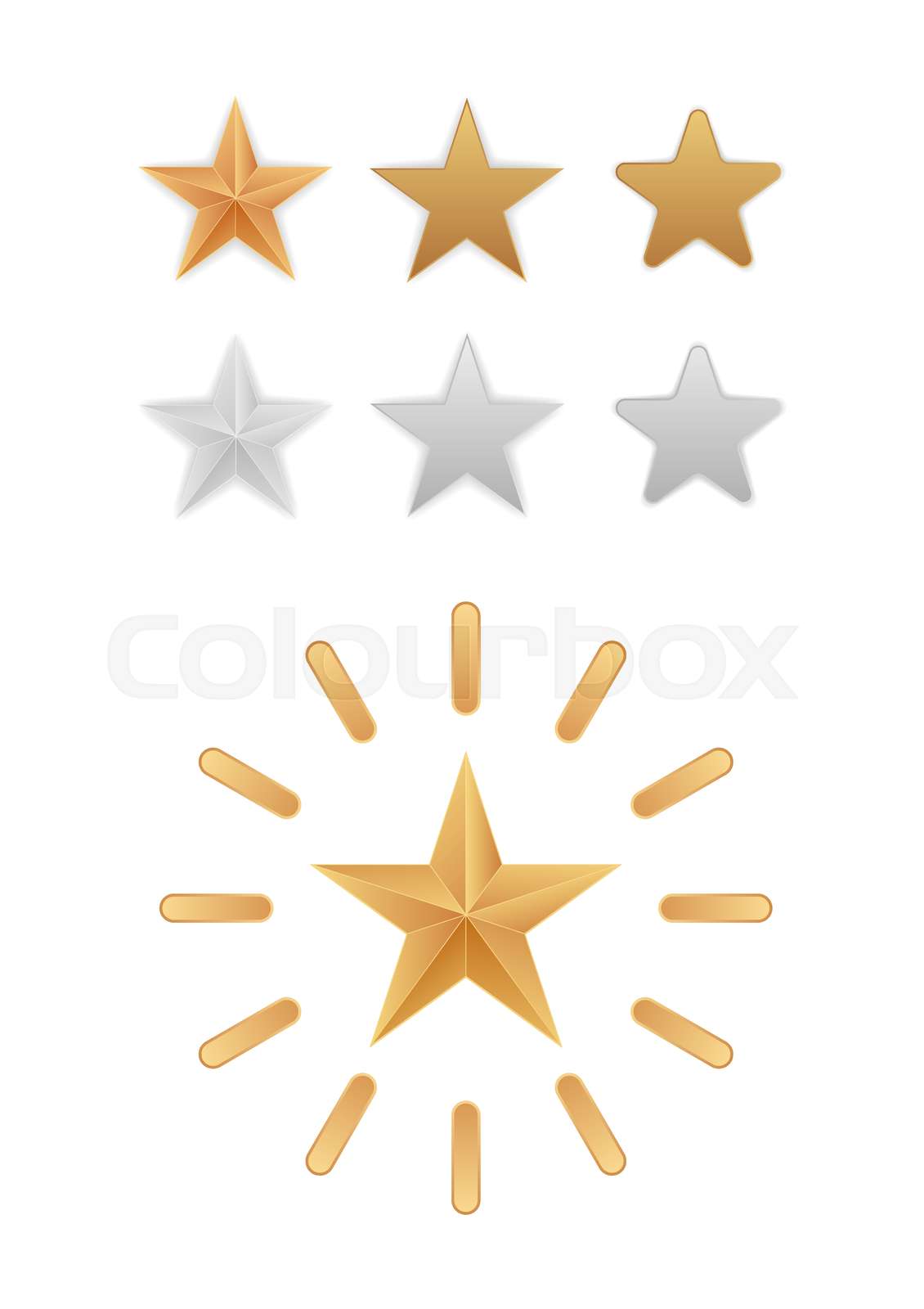 star gold icon | Stock vector | Colourbox