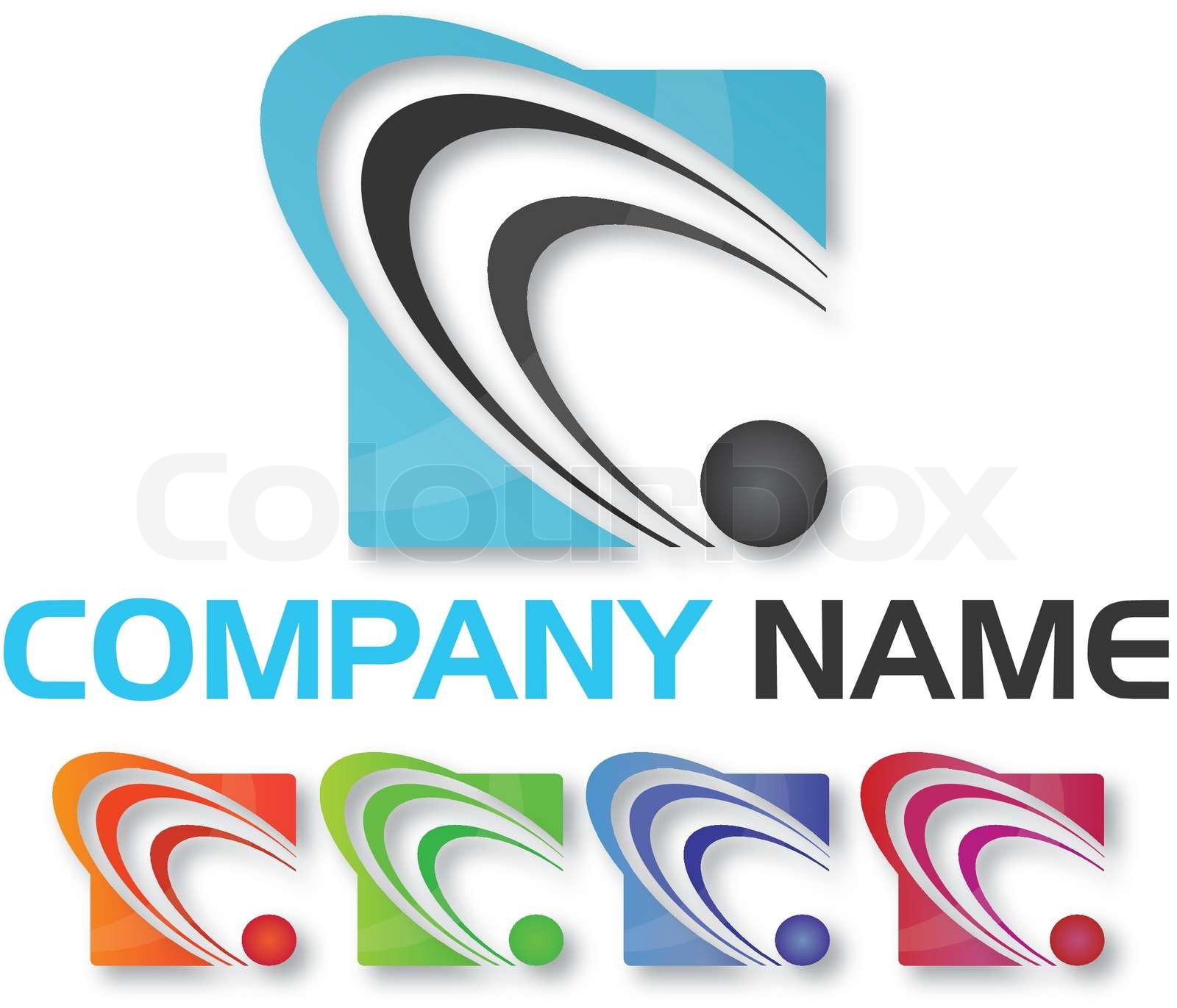 Company (Business) Logo Design, Vector | Stock vector | Colourbox