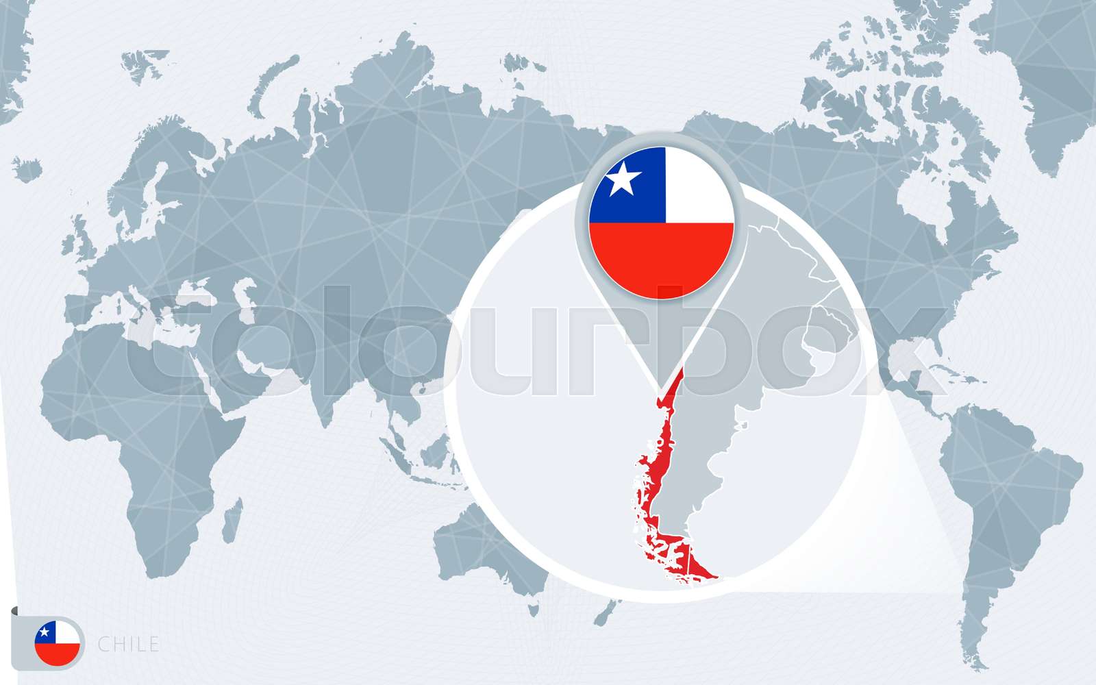 Peru chile on world map