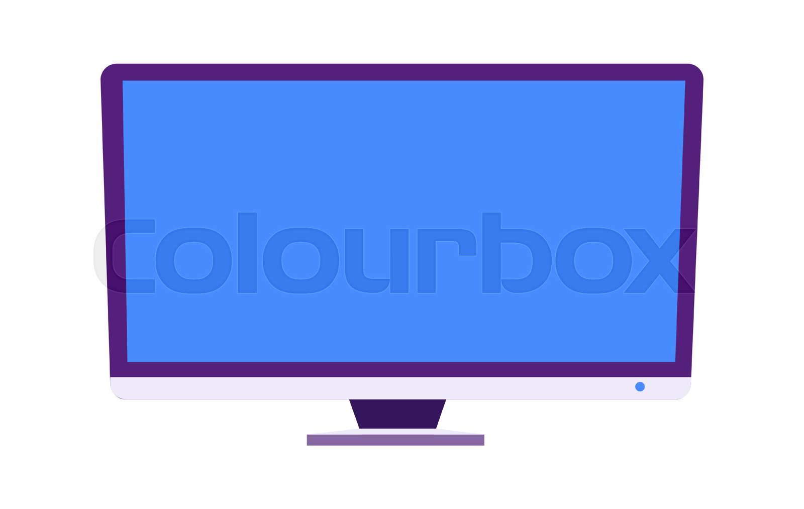 Computer monitor, flat tv cartoon vector | Stock vector | Colourbox