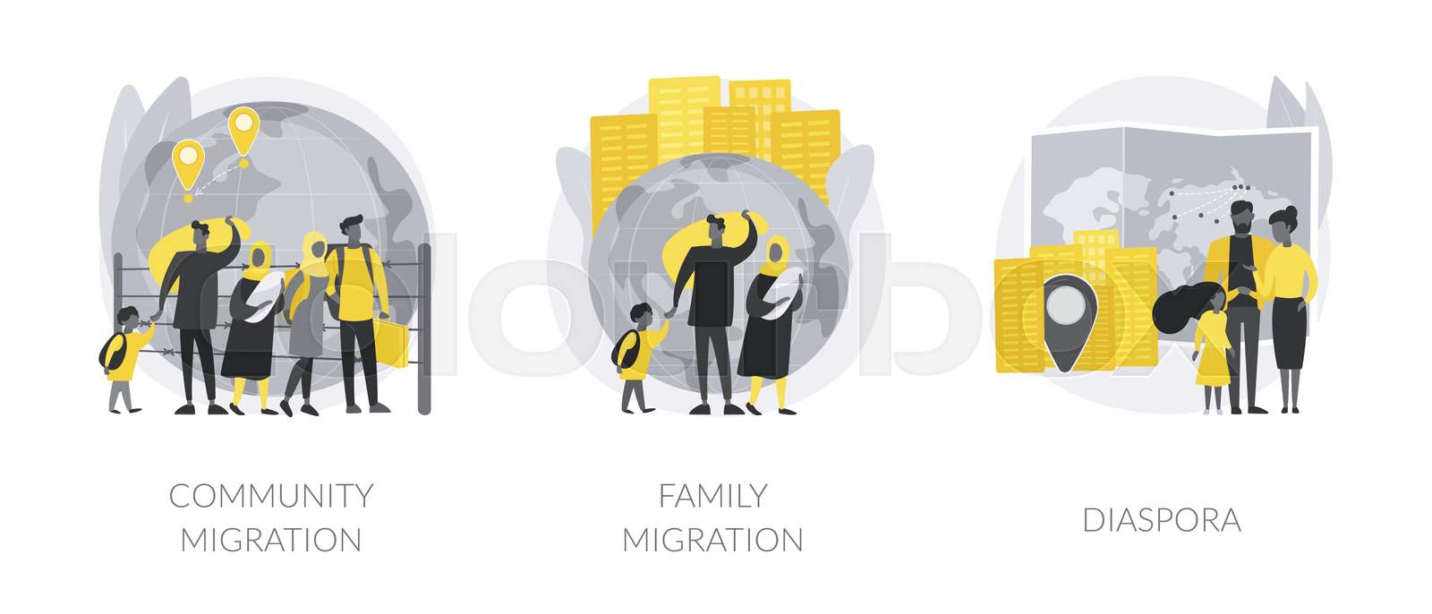 Relocation abstract concept vector illustrations. | Stock vector ...