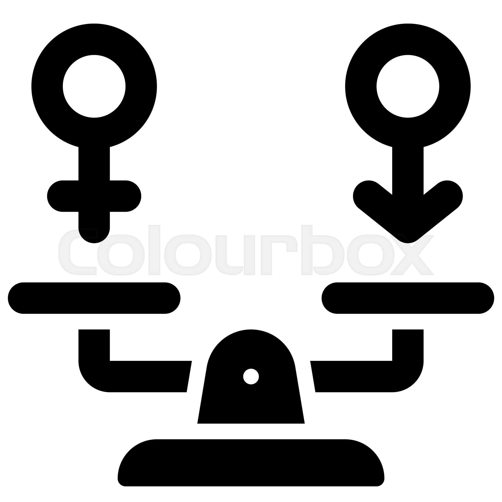 Gender equality icon, International Women's Day related vector | Stock ...