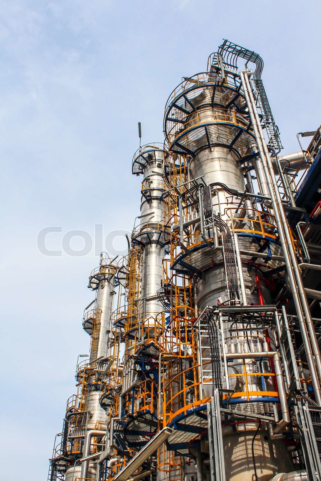 Refinery tower | Stock image | Colourbox