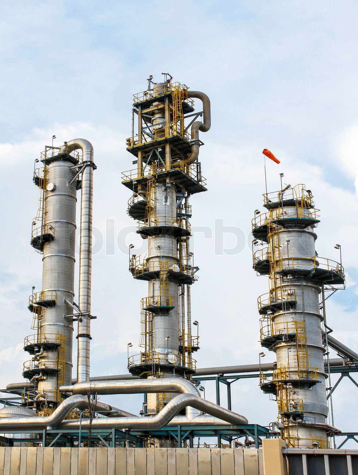 Refinery tower | Stock image | Colourbox