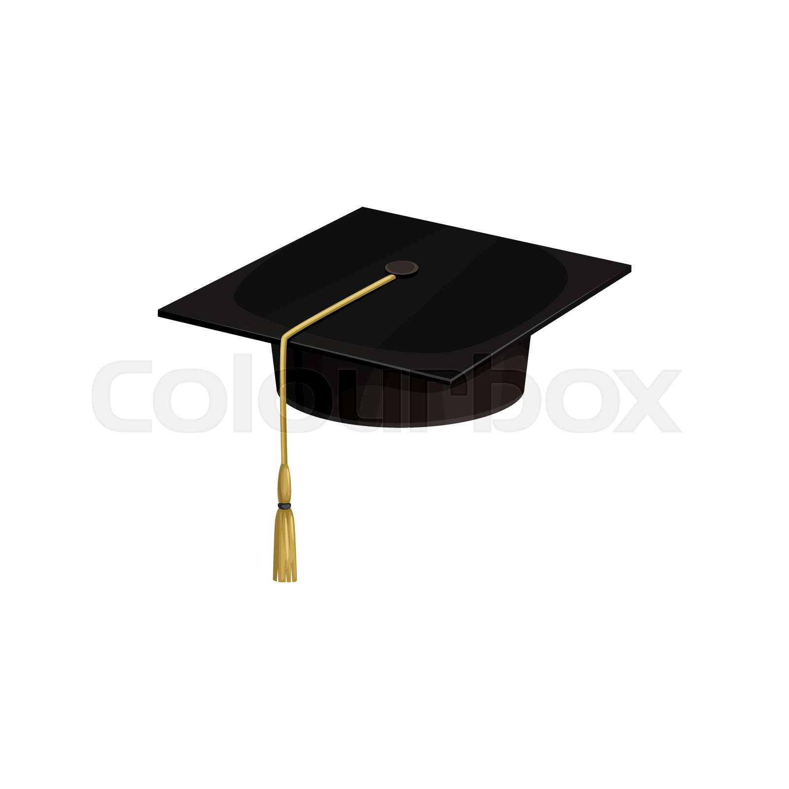 Cap hat of university academic student, college | Stock vector | Colourbox