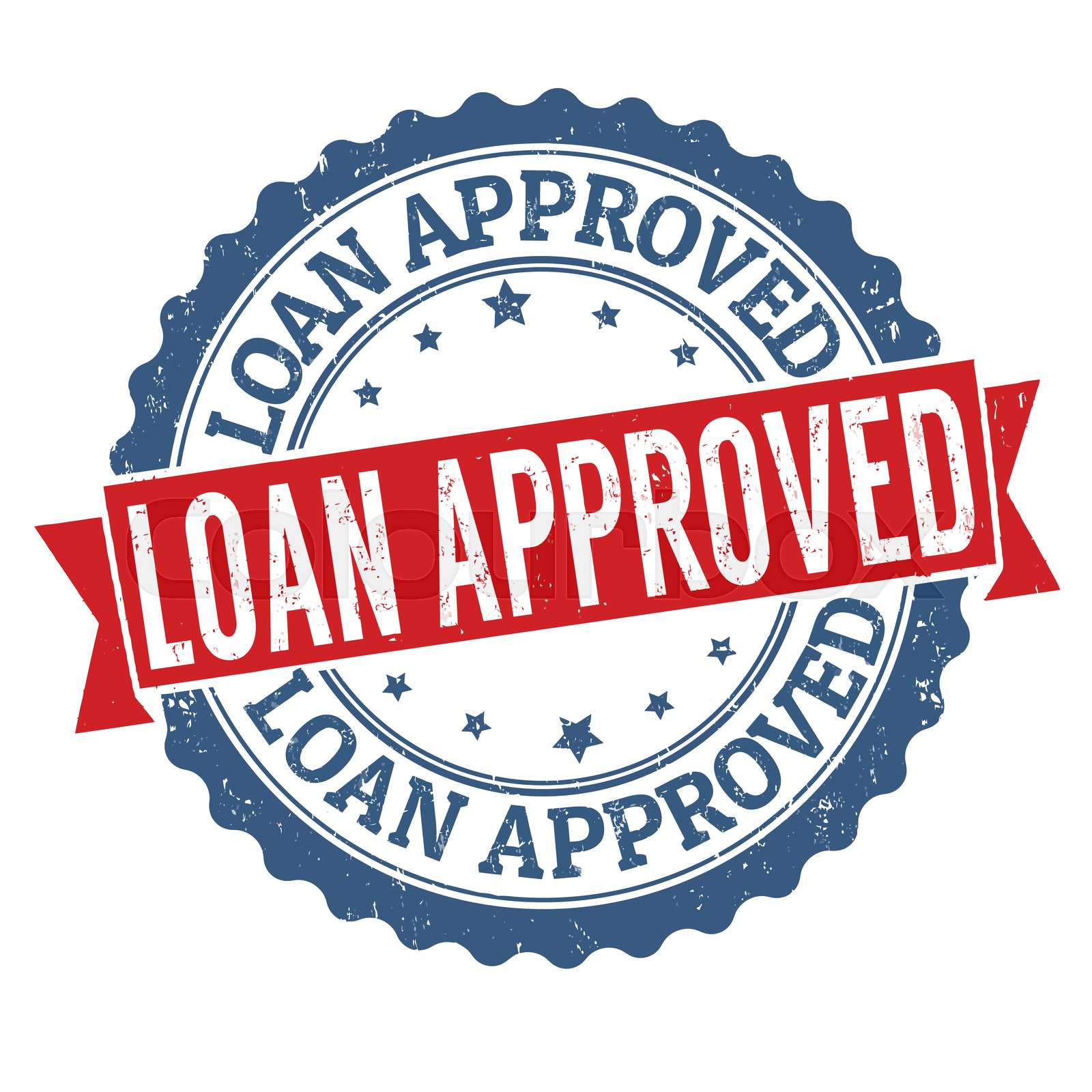 Loan approved grunge rubber stamp | Stock vector | Colourbox