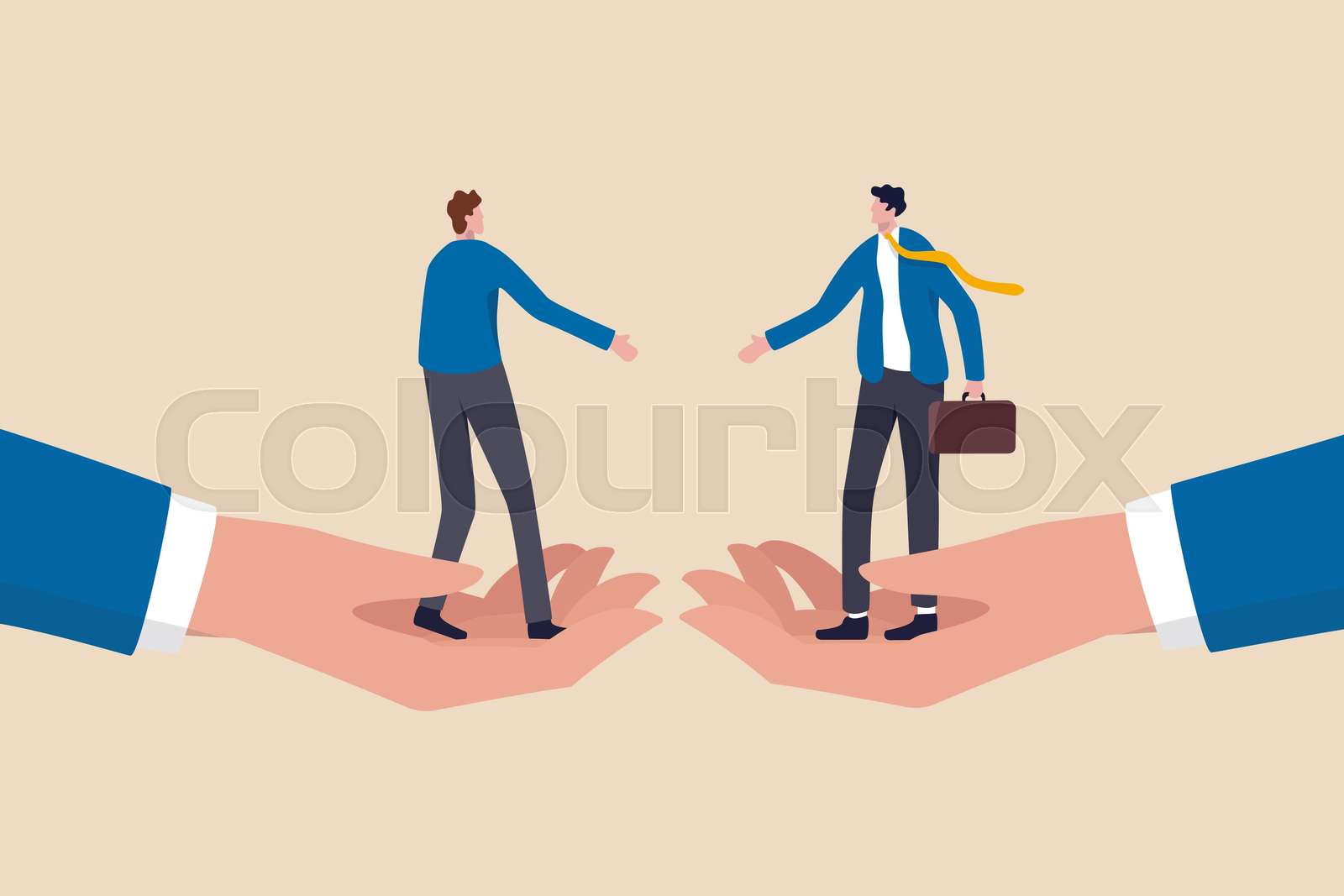 Business partnership, negotiation to make agreement or business deal ... Business partnership, negotiation to make agreement or business deal ...