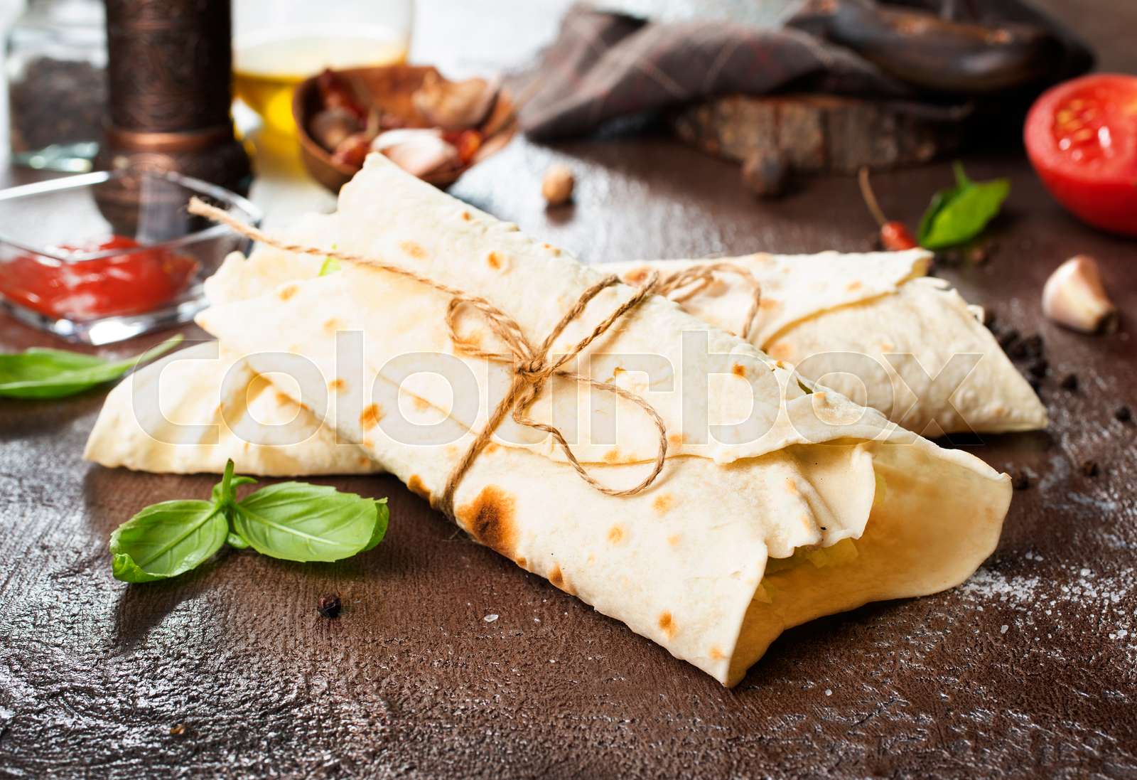 Homemade lavash | Stock image | Colourbox