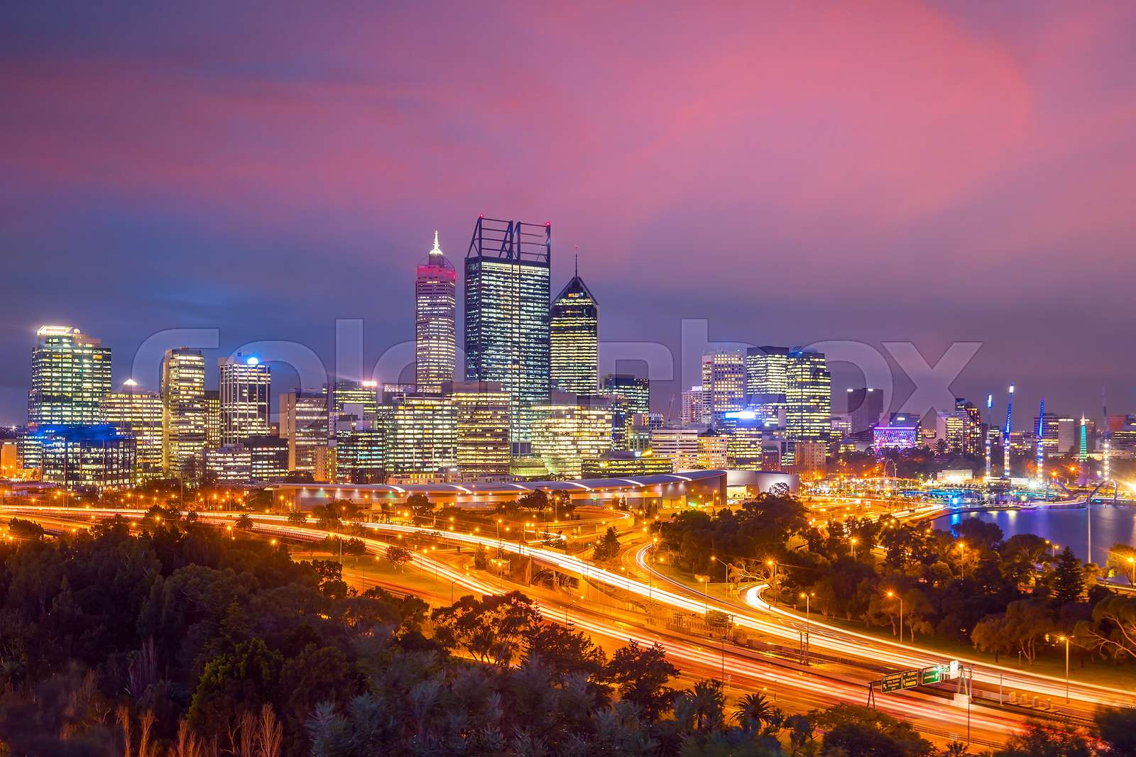 Downtown Perth skyline in Australia | Stock image | Colourbox