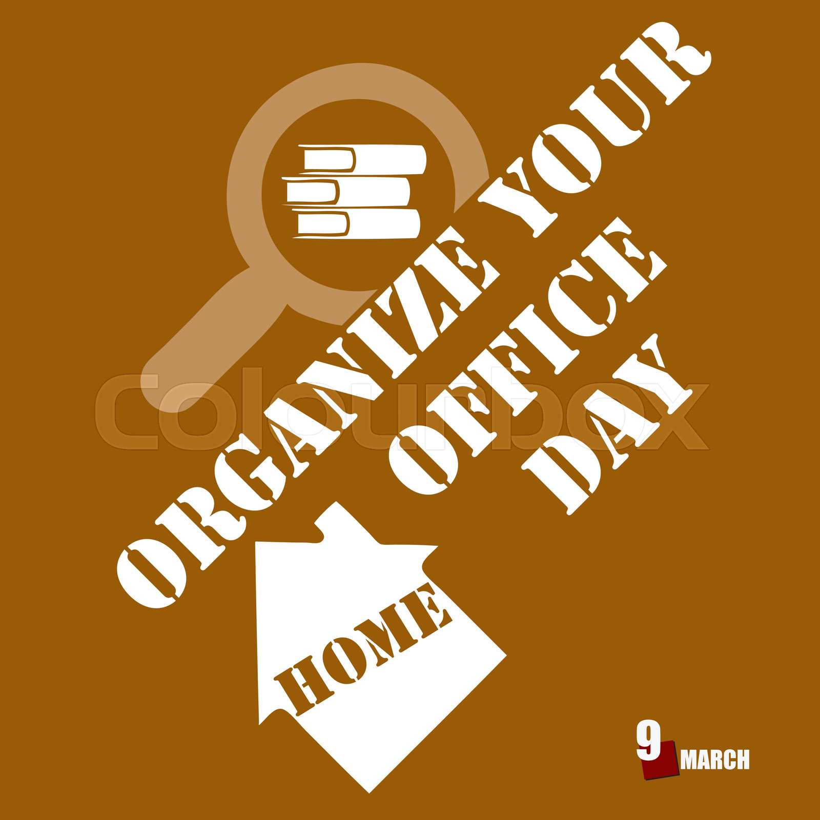 Organize Your Home Office Day | Stock vector | Colourbox
