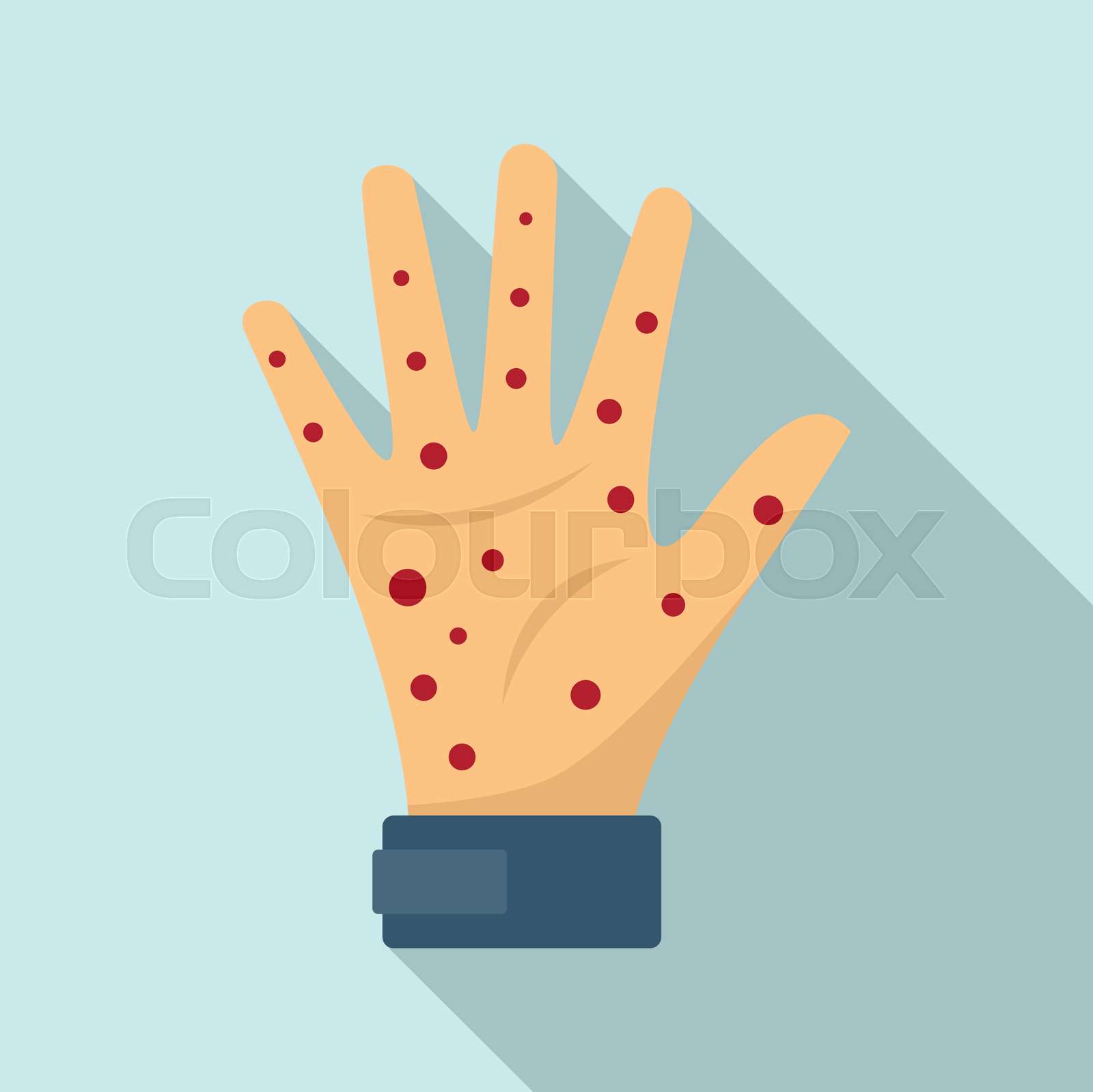 hand, masern, icon | Stock-Vektor | Colourbox