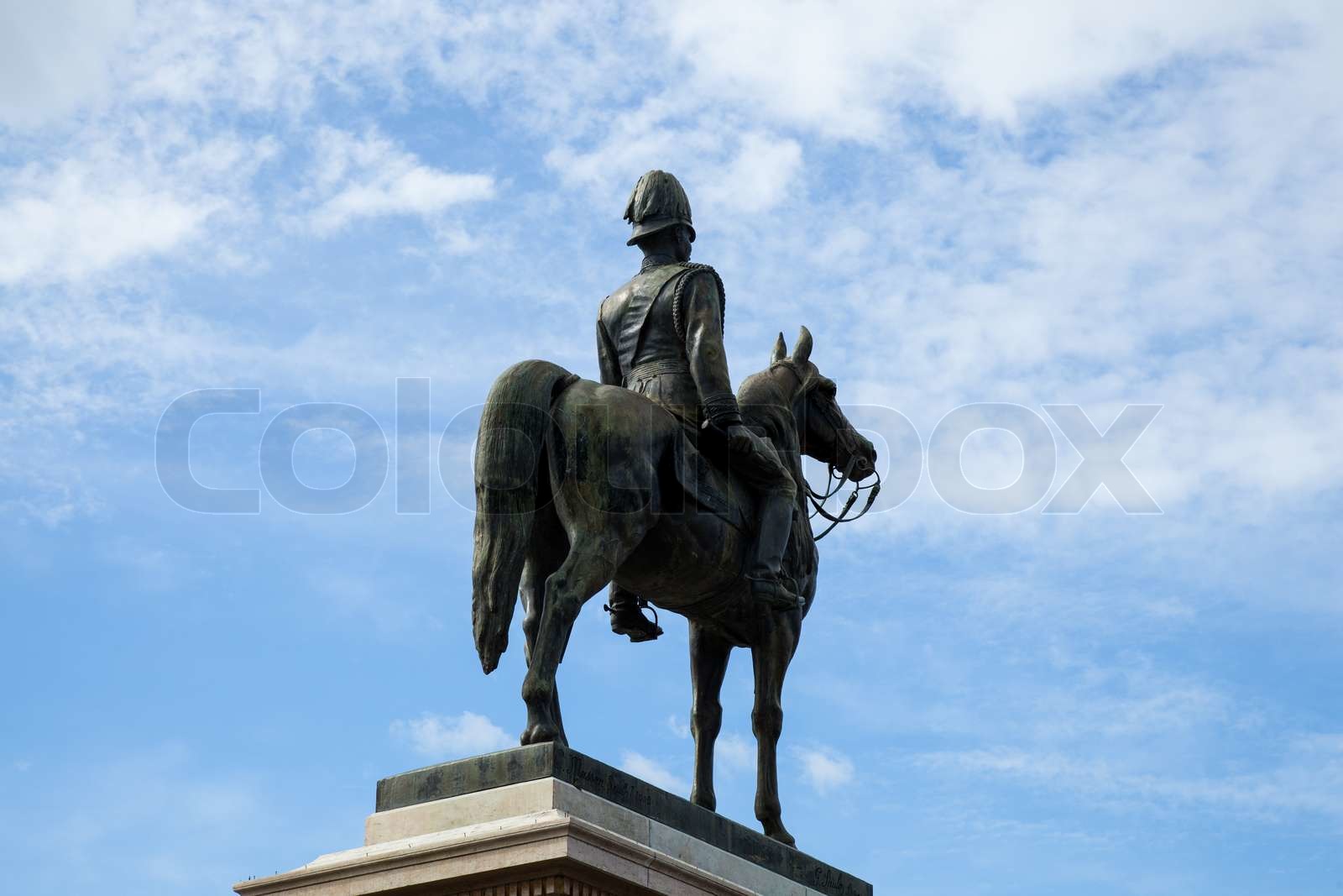 Monumental equestrian statue | Stock image | Colourbox