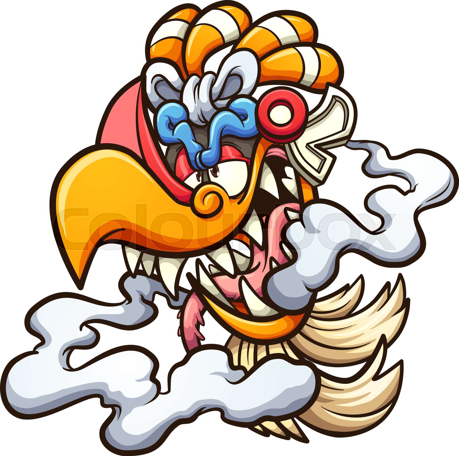 Ehecatl god | Stock vector | Colourbox