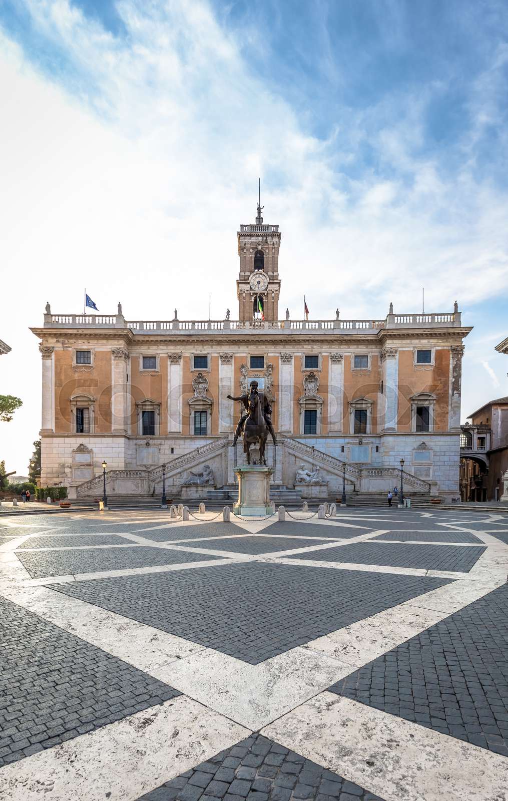 Capitolium Square (Piazza del Campidoglio) in Rome, Italy. Made by ...