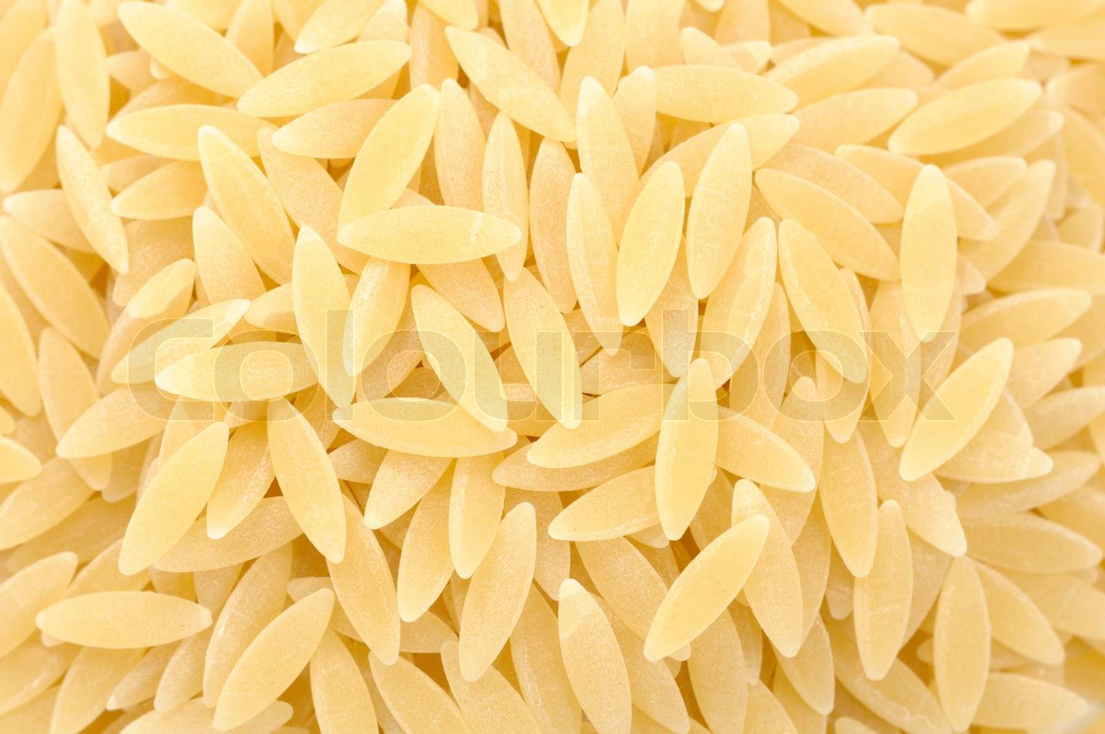 Orzo (Risoni) Pasta Close-Up | Stock image | Colourbox
