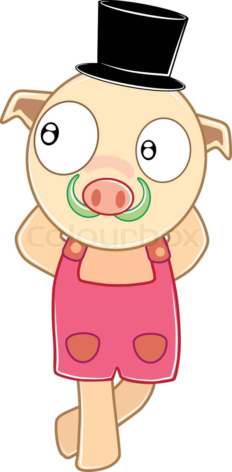 Schwein-cartoon | Stock-Vektor | Colourbox