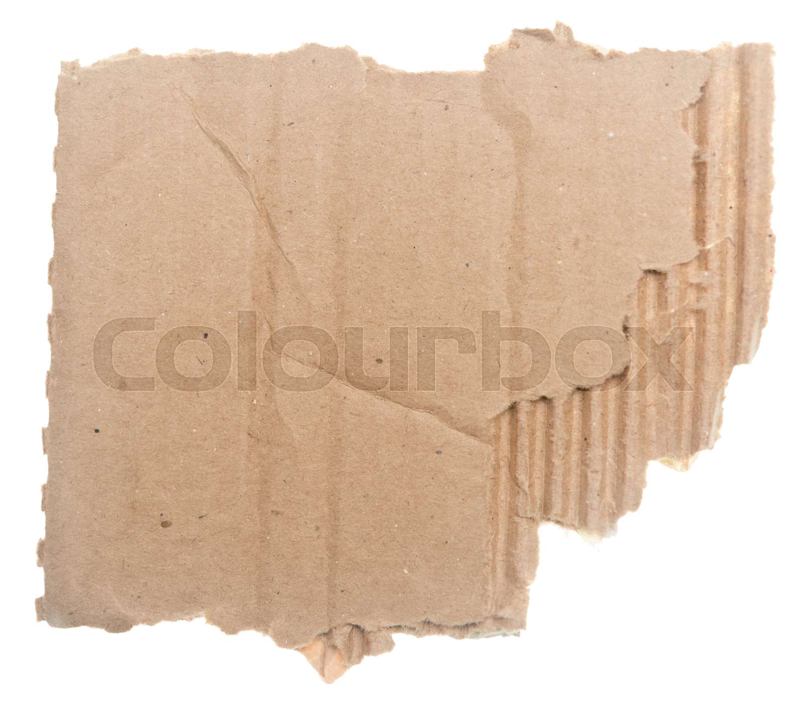 Cardboard on white | Stock image | Colourbox