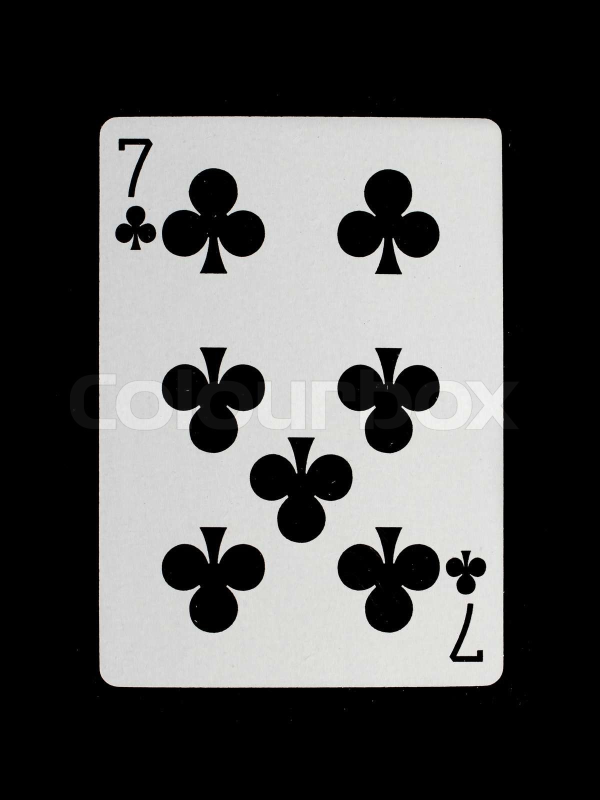 Playing card seven | Stock image | Colourbox