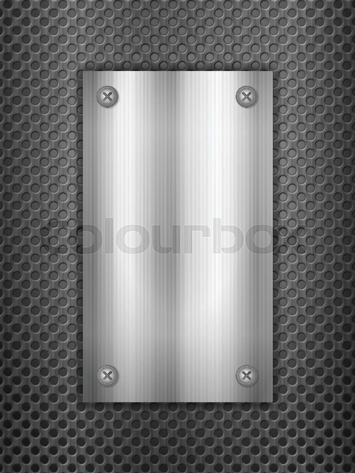 Metal sheet | Stock vector | Colourbox