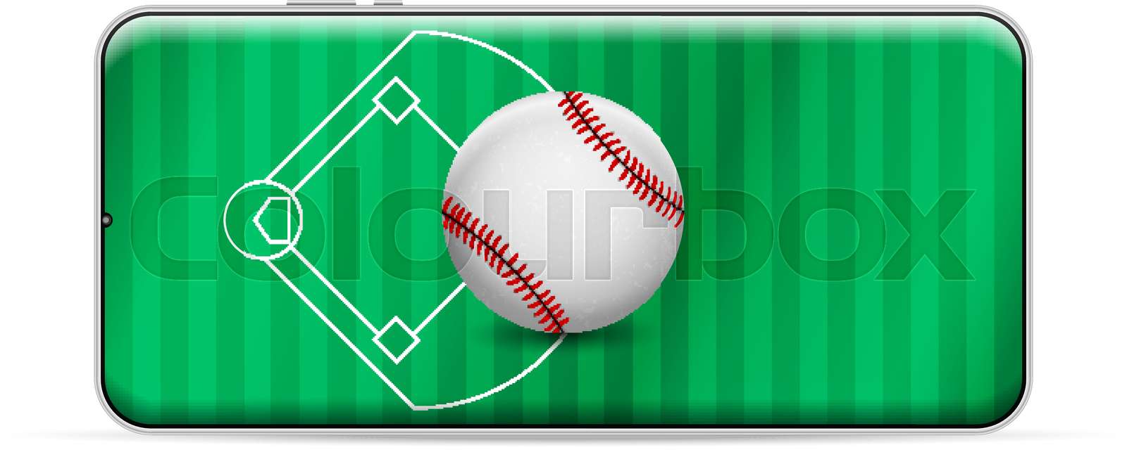 Smartphone baseball | Stock vector | Colourbox