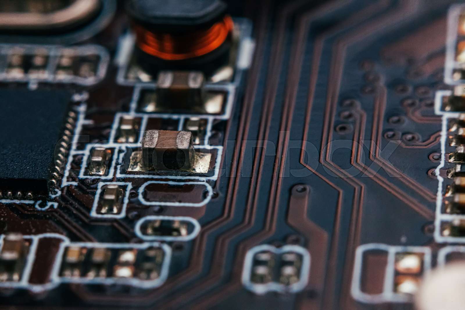 Circuit board repair. Electronic hardware modern technology ...