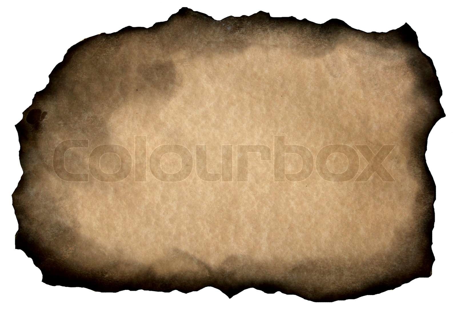 Burned Old paper | Stock image | Colourbox