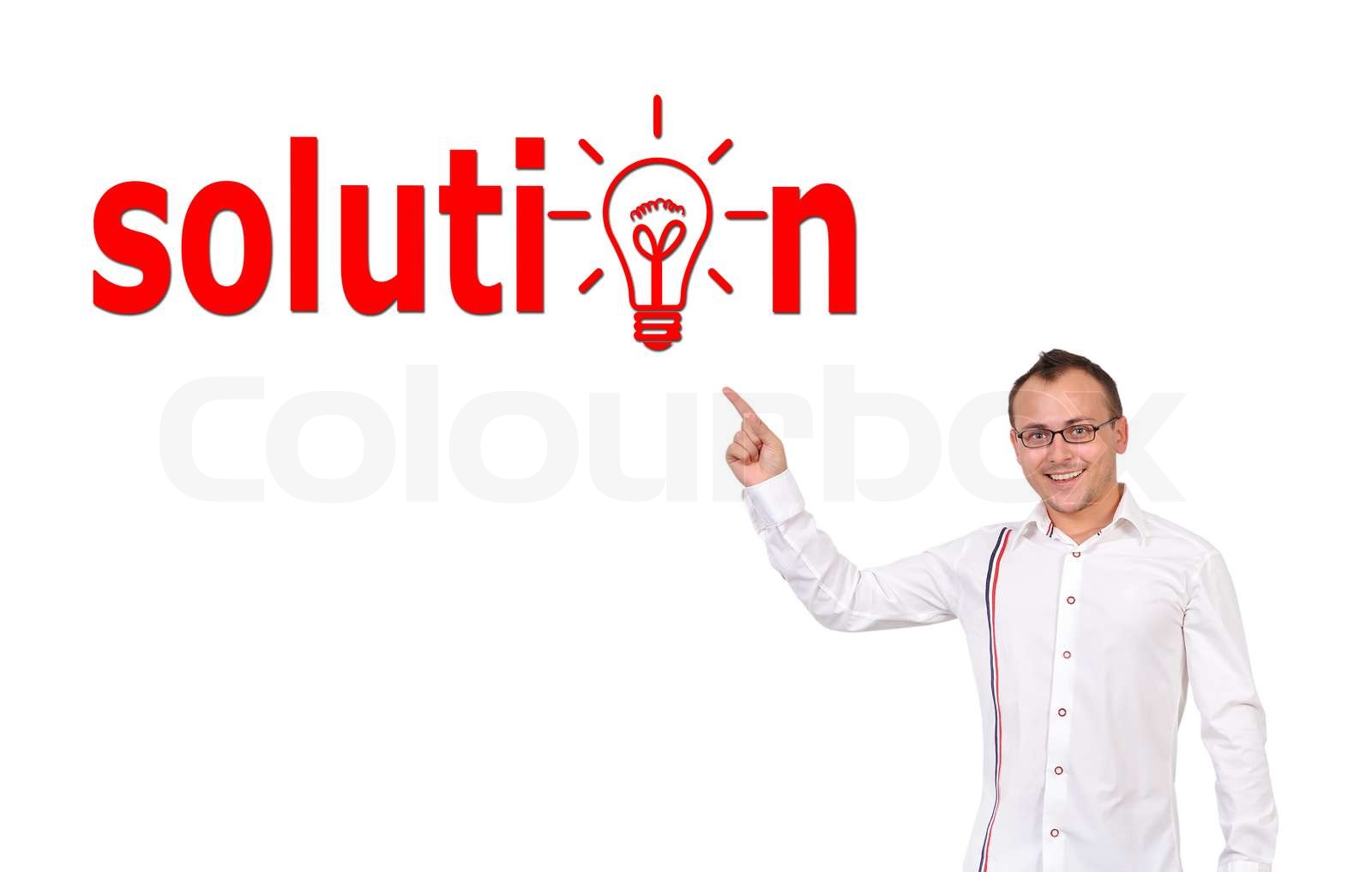 solution symbol | Stock image | Colourbox