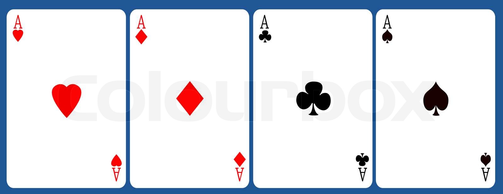 Four aces | Stock image | Colourbox