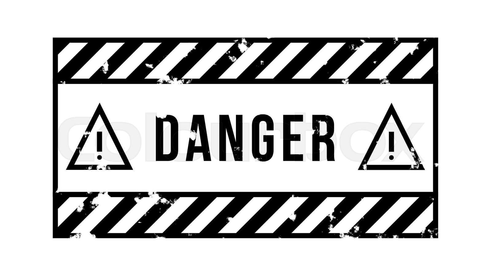 Animated danger sign. Alpha channel. Animation set | Stock video ...