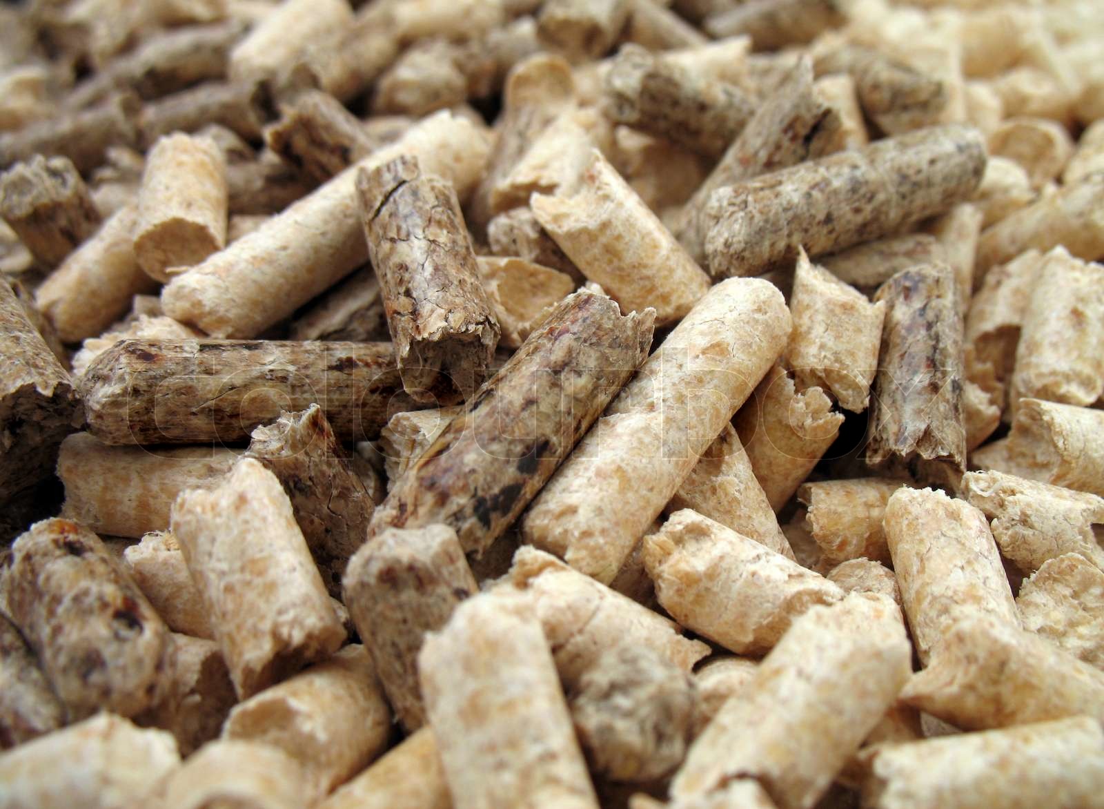 wood pellets close-up | Stock image | Colourbox