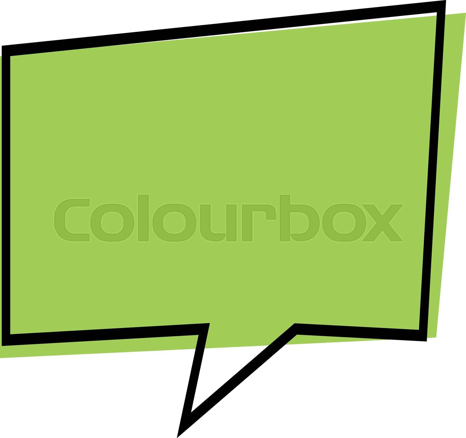 Blank speech bubble sign design | Stock vector | Colourbox