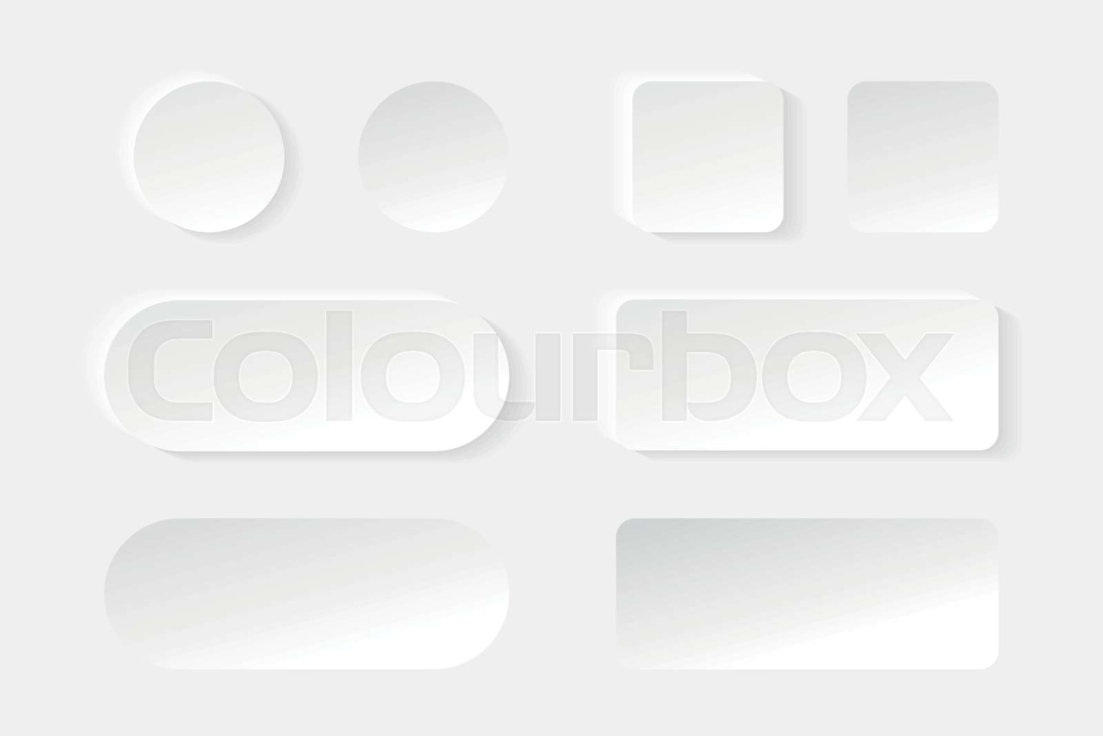 White buttons | Stock vector | Colourbox