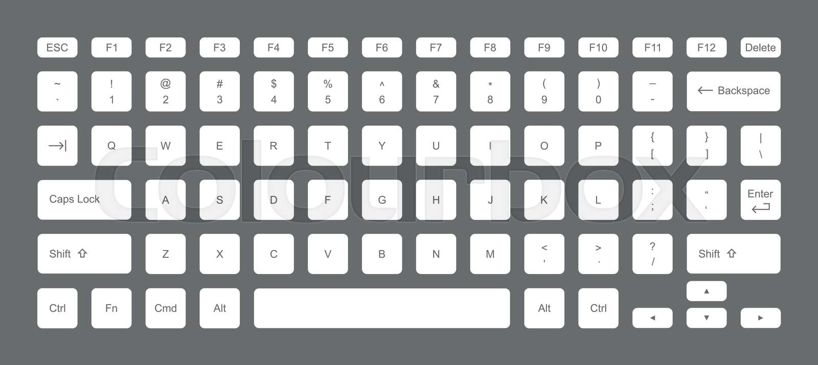 Laptop keyboard computer | Stock vector | Colourbox