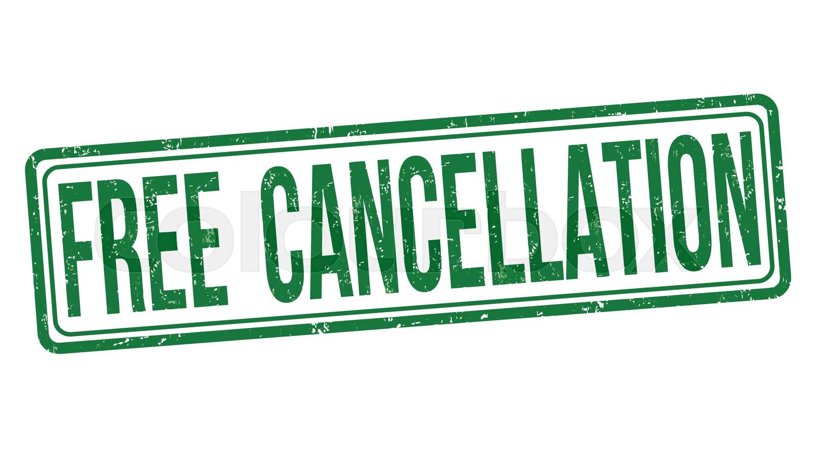 Free cancellation grunge rubber stamp | Stock vector | Colourbox